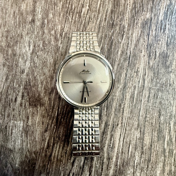 Mido | Accessories | Vintage 96s Mido Ocean Star Powerwind Stainless ...